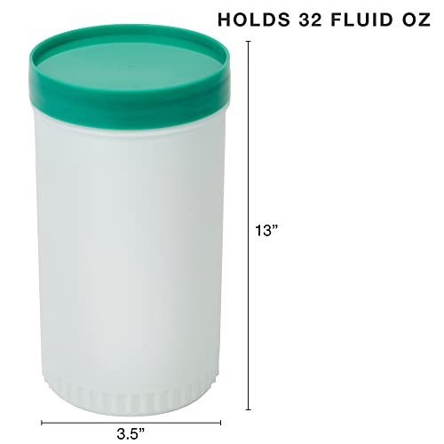 Cocktailor 32 FL OZ. Colorful Juice Pouring Spout Bottle | Plastic Barware for Bars & Event | 7 Count - 1 Bottle per Color
