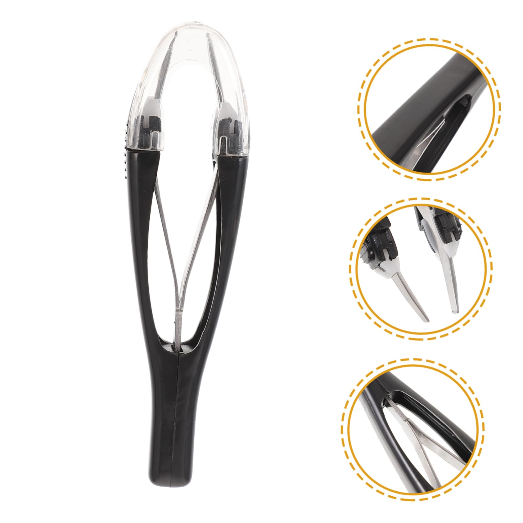 Frcolor Eyebrow Tweezers Automatic Retractable for Facial Eyebrow Removal (Color Random)