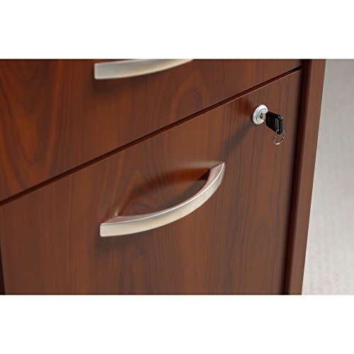 Bush Business Furniture Series C 3 Drawer Mobile File Cabinet, Hansen Cherry