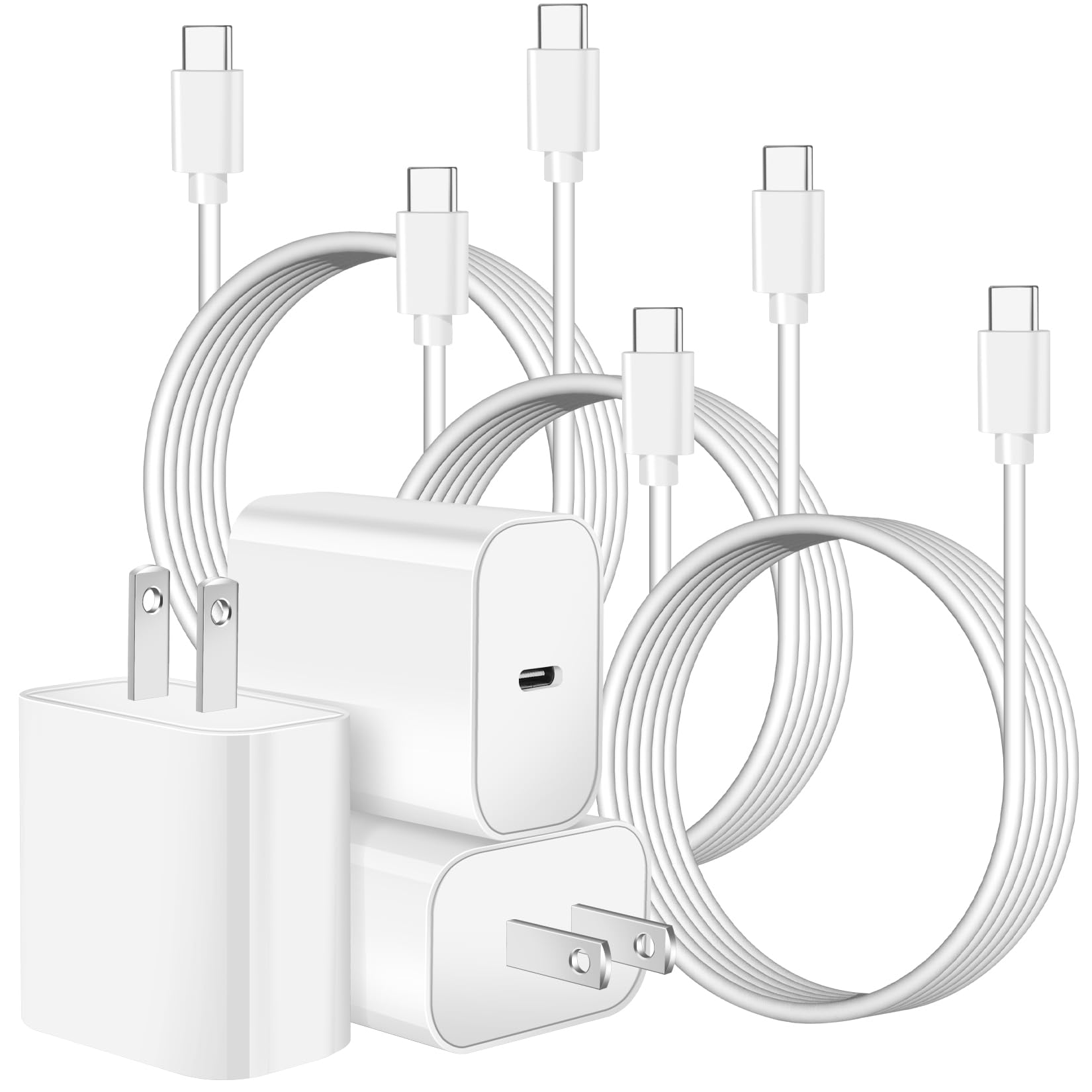 ULTRAPROLINK 3Pack 10FT iPhone Charger, Fast Charging USB C to Lightning Cable, Compatible with iPhone 14/13/12/11/XS/XR/iPad Pro/Air and More