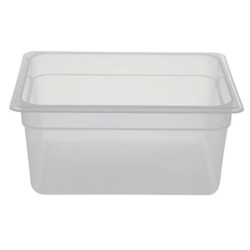 Cambro Food Pan, 1/2 Size, 6'' Deep, Translucent Polypropylene, Nsf