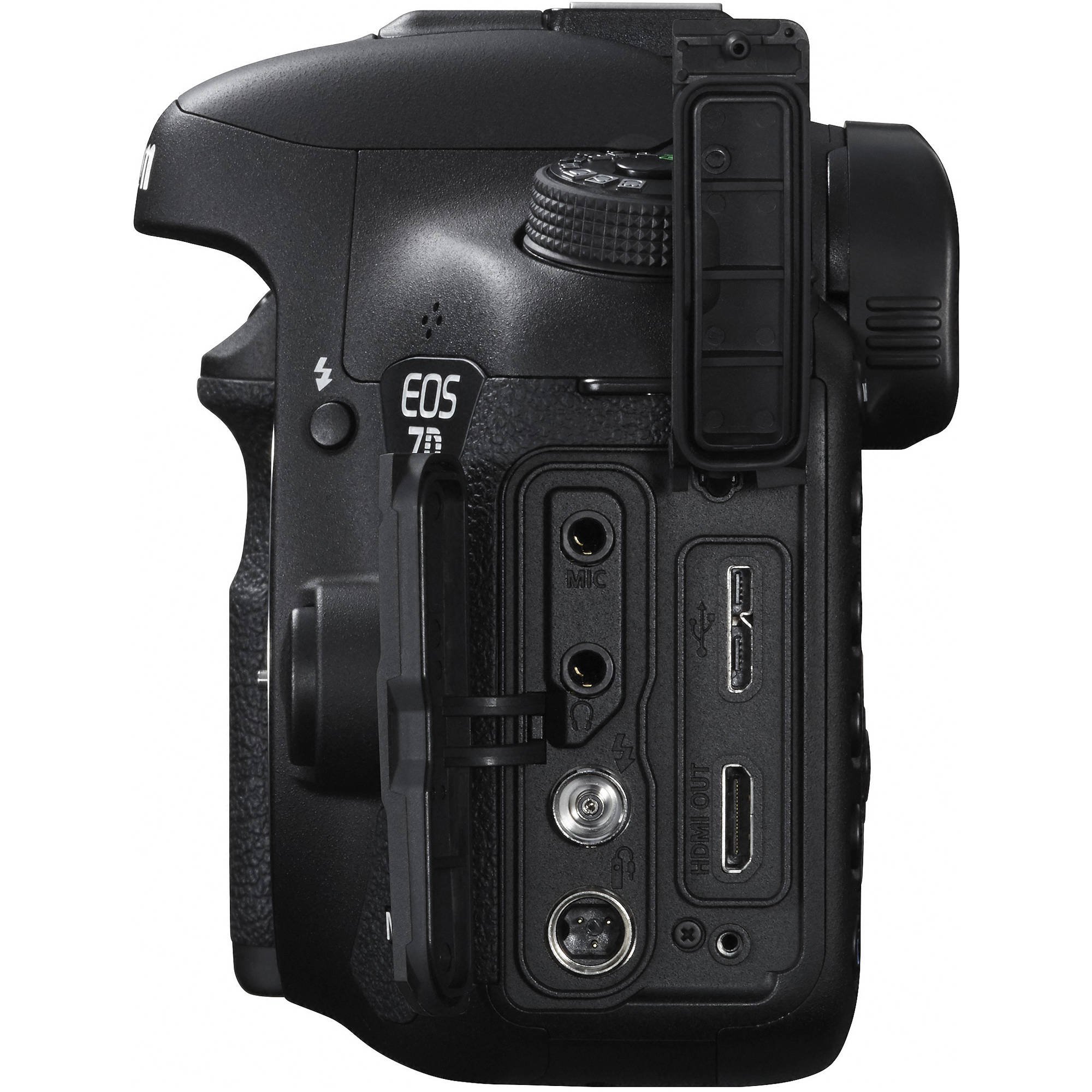 Canon EOS 7D Mark II DSLR Camera Bundle with Canon EF-S 18-55mm IS STM Lens + Canon 75-300mm III Telephoto Lens + 64GB Memory Card + Camera Case - International Version