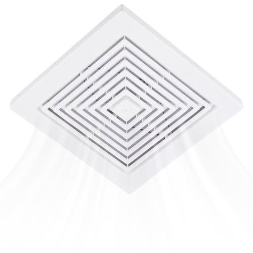 97011723 Bathroom Ceiling Fan Grille with Springs Replacement Parts for Square Ceiling or Wall-Mount Exhaust Fan Fits Models 663,670,671,675,688,689 Ventilation Fan - Plastic Cover White