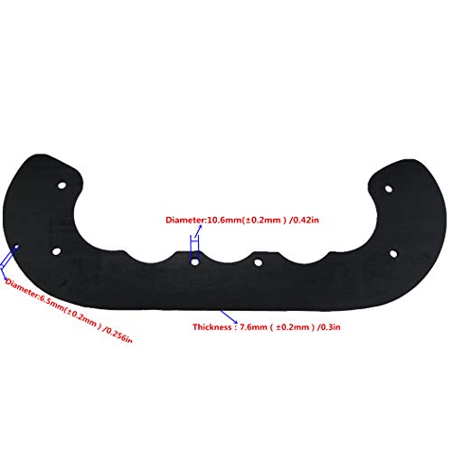 99-9313 Rubber Paddle, 55-8760 Scraper for Toro 20" 21" CCR Snowblower CCR2000 CCR2400 CCR2450 CCR2500 CCR3000 CCR3600 CCR3650 Snow Blower with Hardware Kit