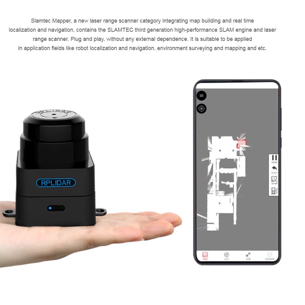 youyeetoo Slamtec RPLIDAR SLAMTEC M2M2 TOF Laser Scanner Kit 40 Meters Scanning Radius LIDAR Sensor for Map Construction and Navigation of Robots