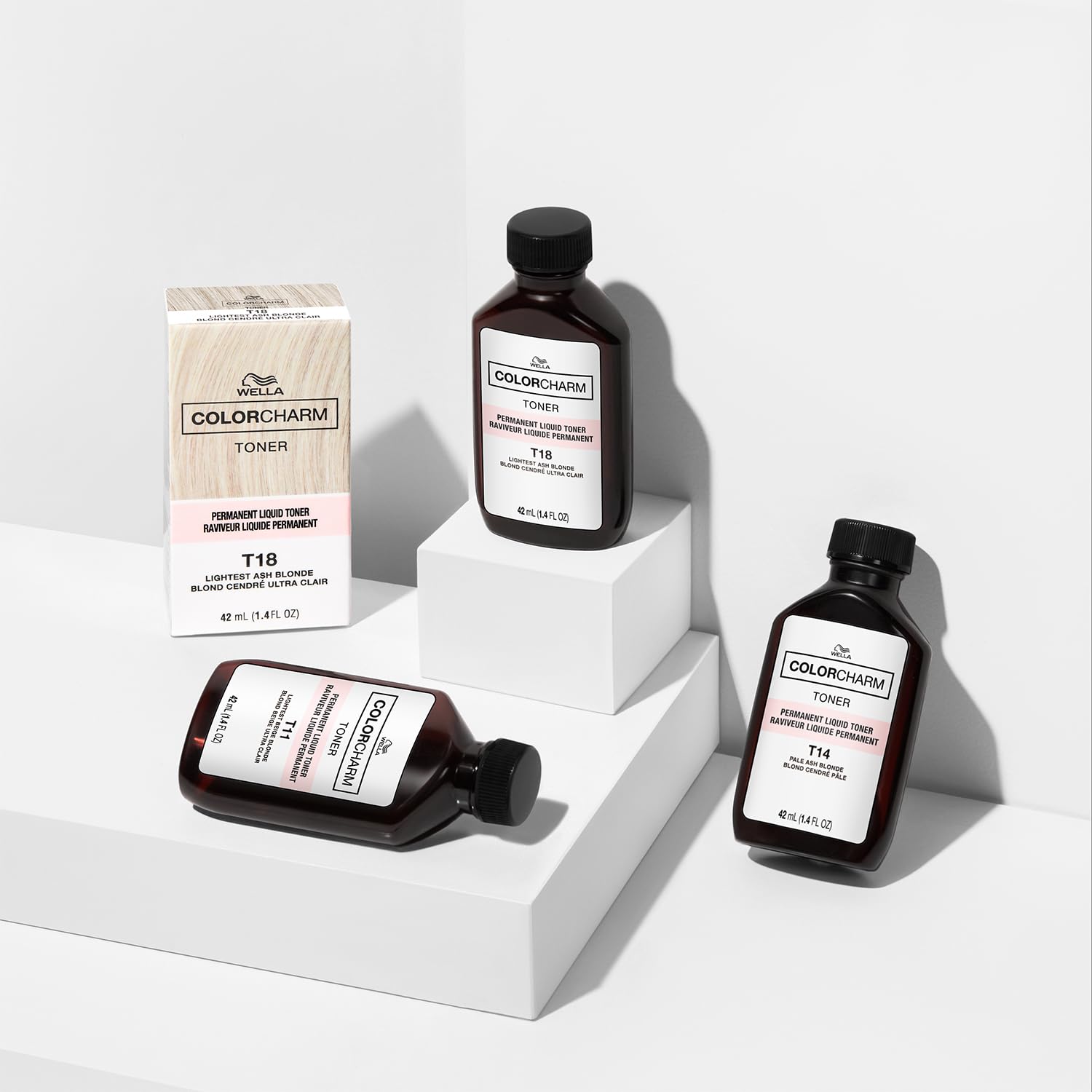 COLORCHARM Permanent Liquid Toners| Neutralize Brass| Free of Parabens| Vegan| T11 Lightest Beige Blonde| 1.4 Fl Oz