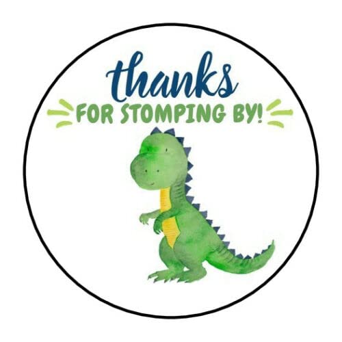 30 pcs Thank You Dinosaur Party Roundβββ Stickers Envelope Seals Labels Round Tags, Stamps Sticker for Gift Cards, Envelopes, Boxes for Holiday, Birthday, Christmas