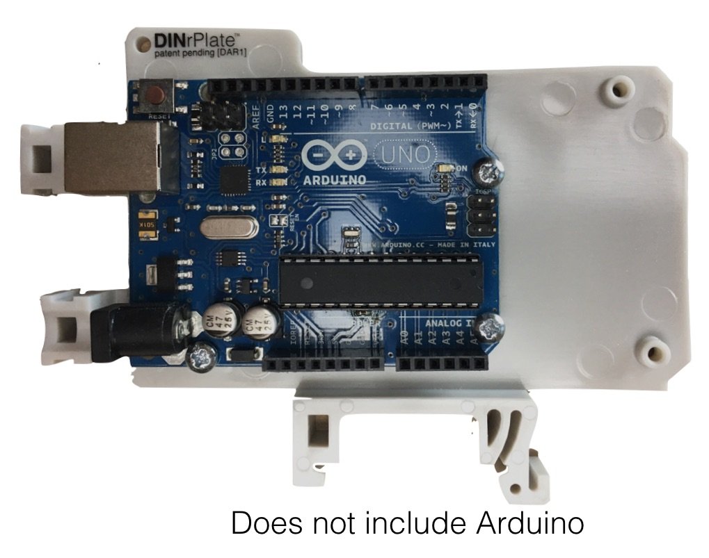 DIN Rail Mount for Arduino UNO/Mega (3-Pack)