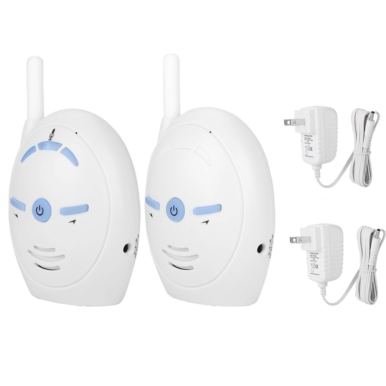 Dioche Audio Baby Monitor, Digital Audio Baby Monitor Nanny Intercom Electronic Alarm Two-Way and Talk Back Intercom (US)