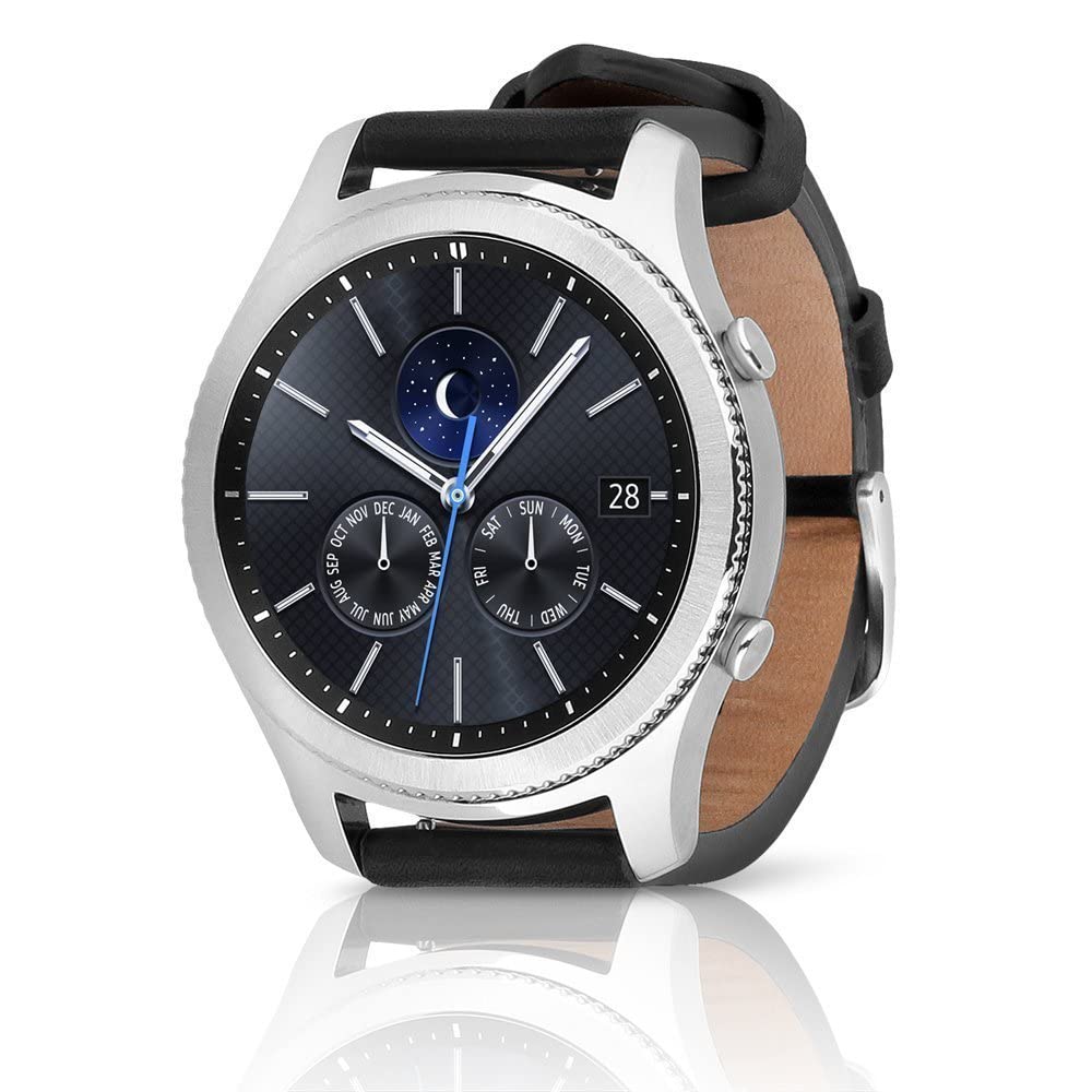 Samsung Gear S3 Classic SM-R775V (Verizon 4G) Smartwatch - Black Leather (Renewed) (Large Band)