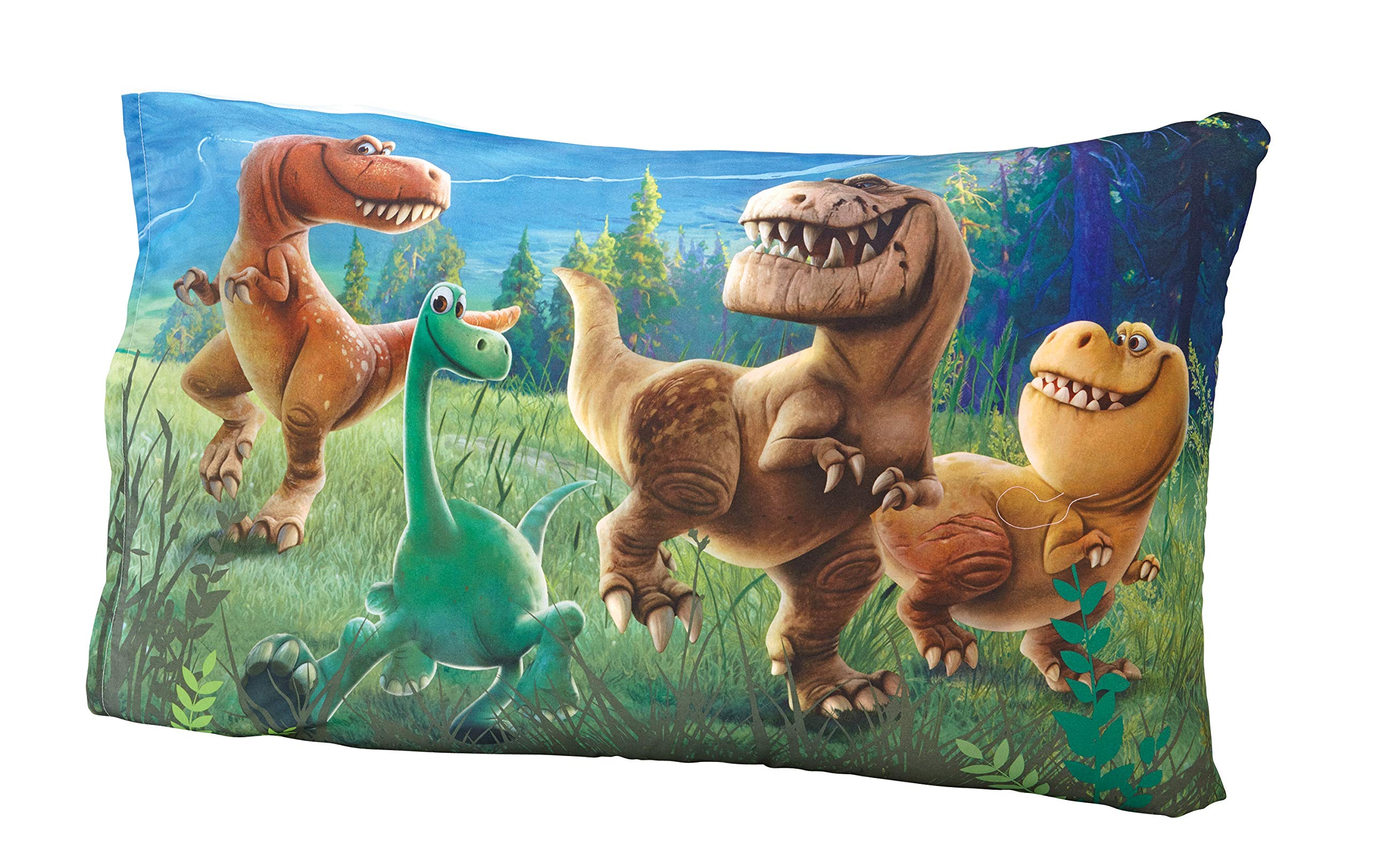 Disney Good Dino Arlo & Friends 4 Piece Toddler Bed Set, Blue, Green, Tan