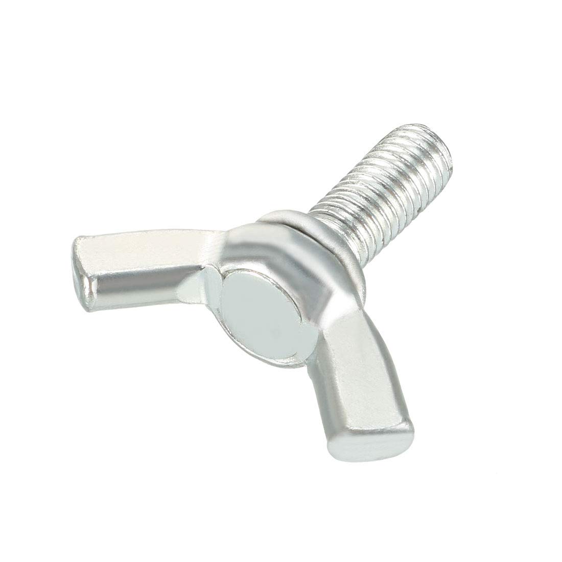 uxcell Butterfly Wing Thumb Hand Screws Bolts M5x12mm 0.8mm Pitch Carbon Steel 10pcs