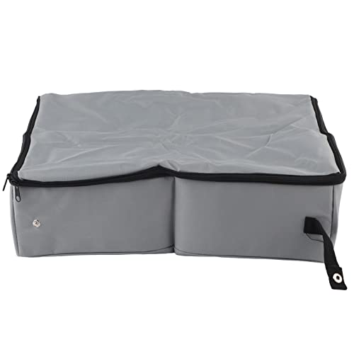 Gate Box, Waterproof Folding Cat Litter Box Portable Home Outdoor Camping Toilet with Cover Easy Clean Soft Eye Boxfor Window Sliding Door Bedroom(L-Grey)