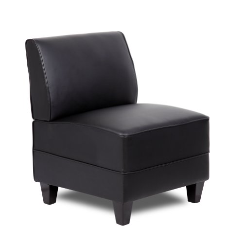 Boss Office Products BRS11-BK Reception Sectional Sofa in Black
