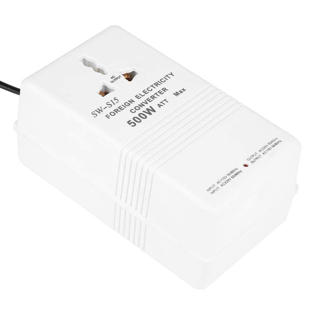 SW-S15 500W Step Up/Buck Channel Voltage Converter Transformer CN Plug International Travel Worldwide Adapter