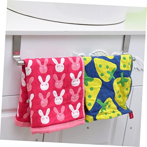 Cabilock Wall Towel Holder Over Door Towel Rack Metal cabinets Over The Cabinet Towel Hanger Kitchen Dish Rack Stainless Steel Towel Hanger Tower Hanger Organizer Cupboard No Punching