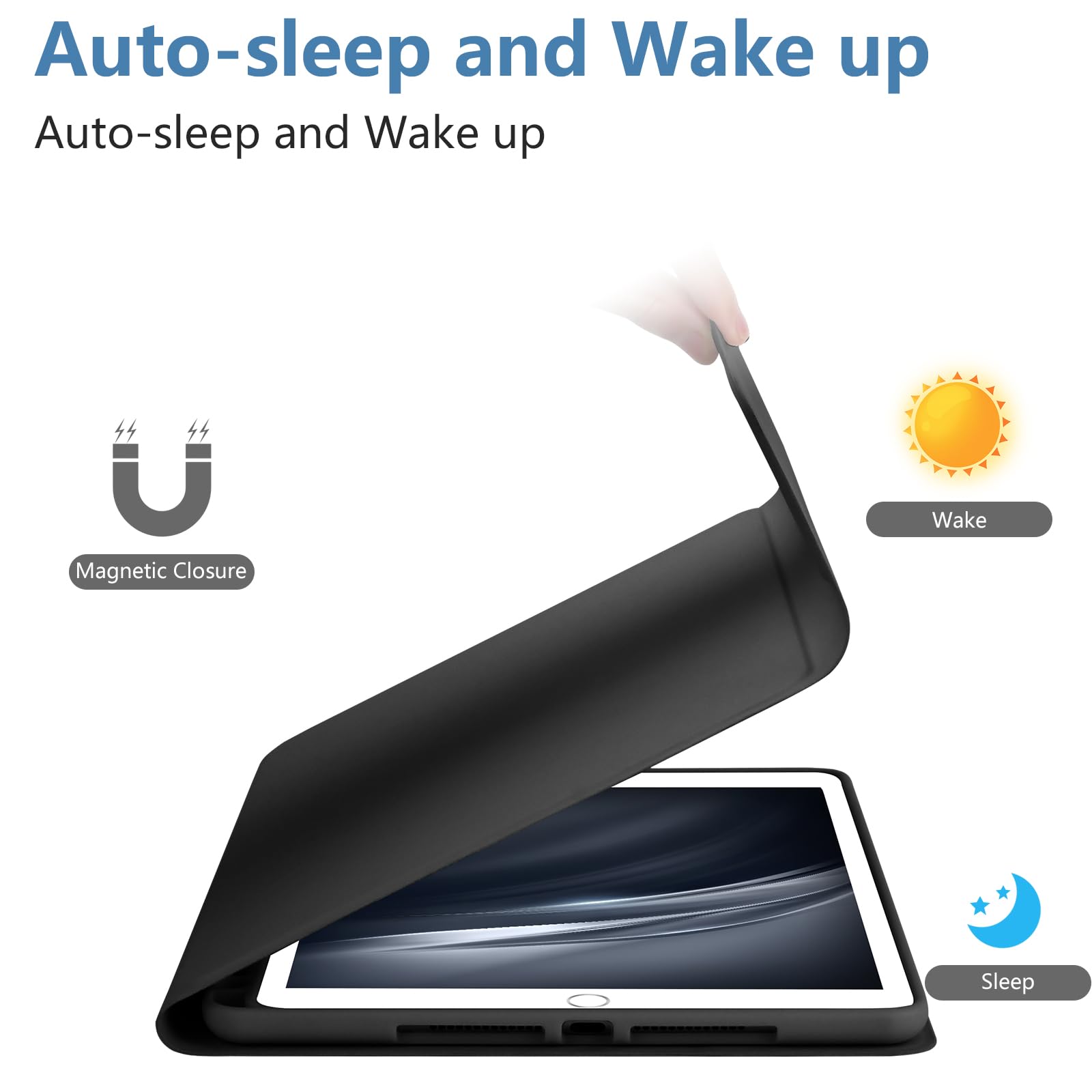 Keyboard Case for iPad 10.2" 9th Generation 2021/ 8th Gen 2020 Case for iPad 10.2 7th 2019, Wireless Bluetooth Keyboard for iPad Air 3 (3rd Gen)/iPad Pro 10.5"/iPad 10.2” Case with Pencil Holder