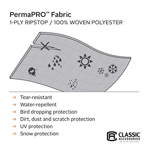 Classic Accessories Over Drive PermaPRO Class B RV Cover, Fits 20'-23' RVs, Motorhome Trailer Camper Van, Heavy-Duty Vinyl, Universal Fit, Polyester, Camper Travel Trailer Accessories , Grey