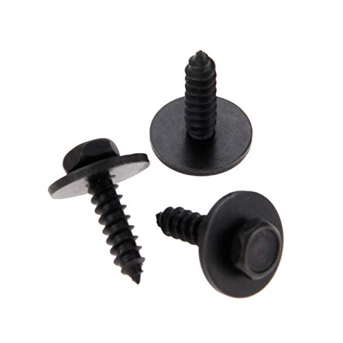 Mtsooning 20PCS Fender Liner Splash Shield Wheelhouse Liner Self Tapping Screws, Phillips Truss Head Sems Self-Drilling Screw Replacement for BMW Honda Acura