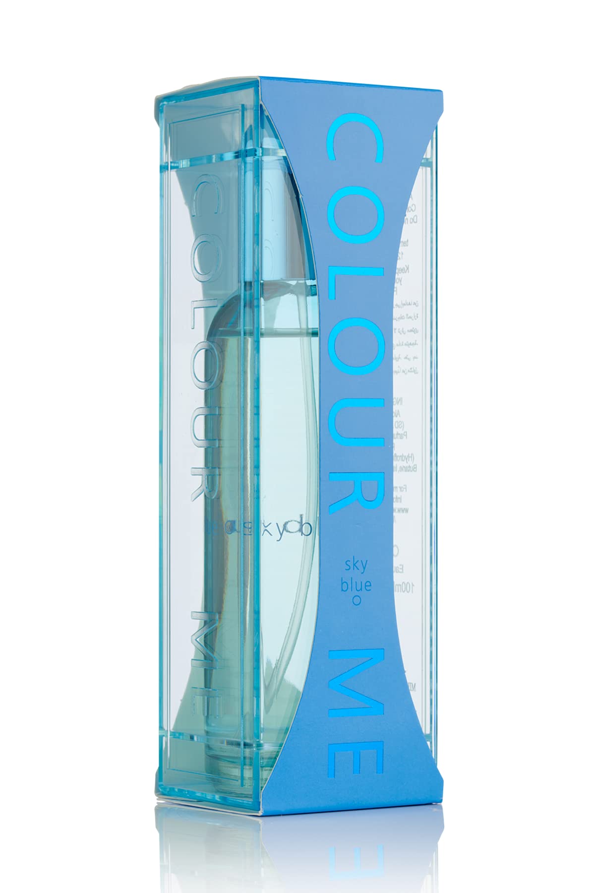Colour Me Sky Blue by Milton-Lloyd - Perfume for Women - Chypre Floral Scent - Opens with Sparkling Citrus Lemon - Blended with Honey and Amber - Reflects Summer Vibes - 3.4 oz EDP Spray