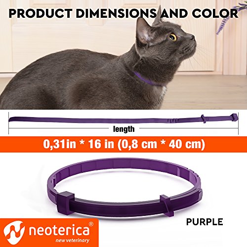 Cat Calming Collar & Pet Anti Anxiety Products - Feline Calm Pheromones Collars & Cats Stress Relief - Relaxivet Comfort Helps with Pee, New Zone, Aggression, Fighting with Dogs & Other Behavior