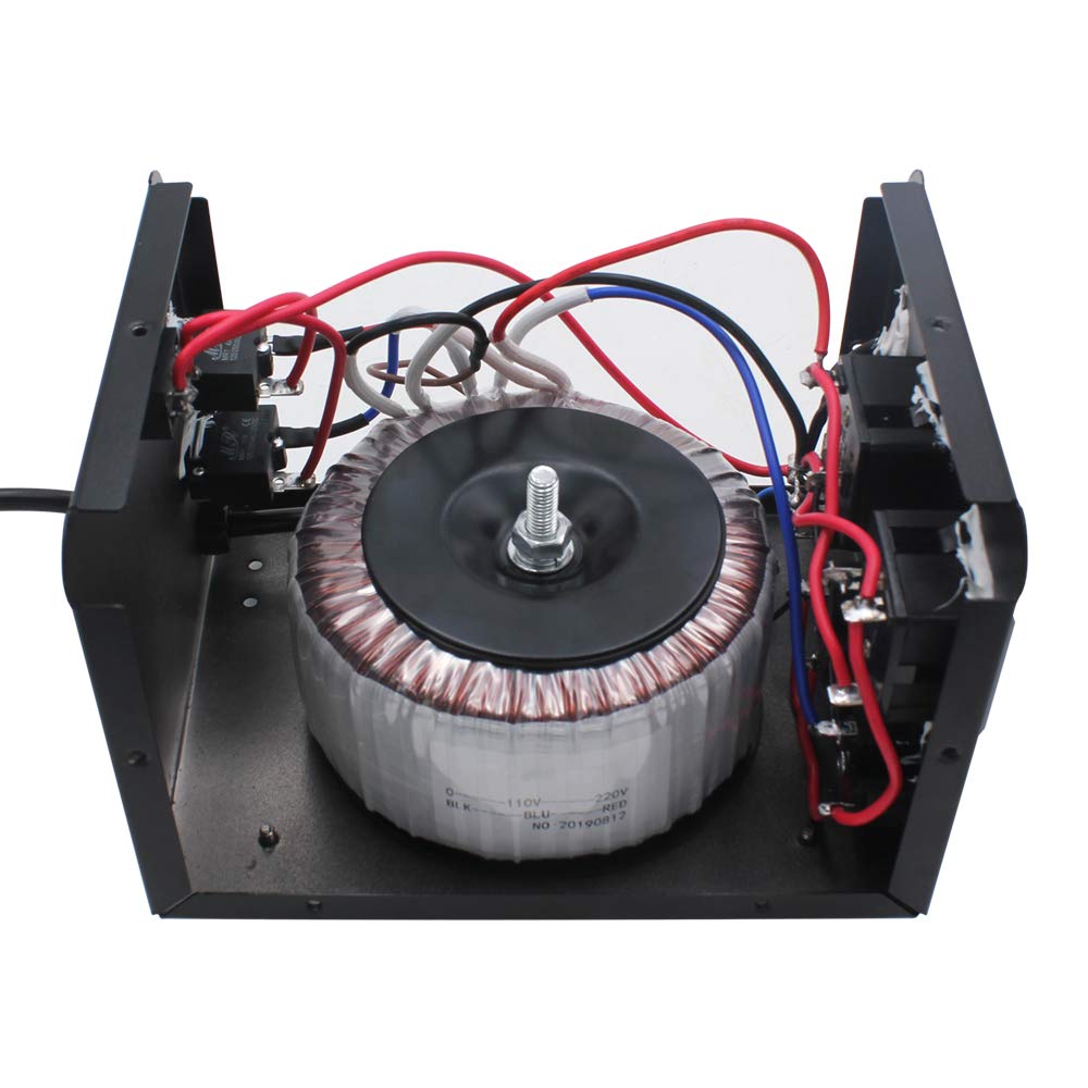 Cantonape Voltage Transformer Converter 2000 Watt Step Up/Down Convert from 110-120 Volt to 220-240 Volt and from 220-240 Volt to 110-120 Volt with 2 US Outlets, 2 Universal Outlets