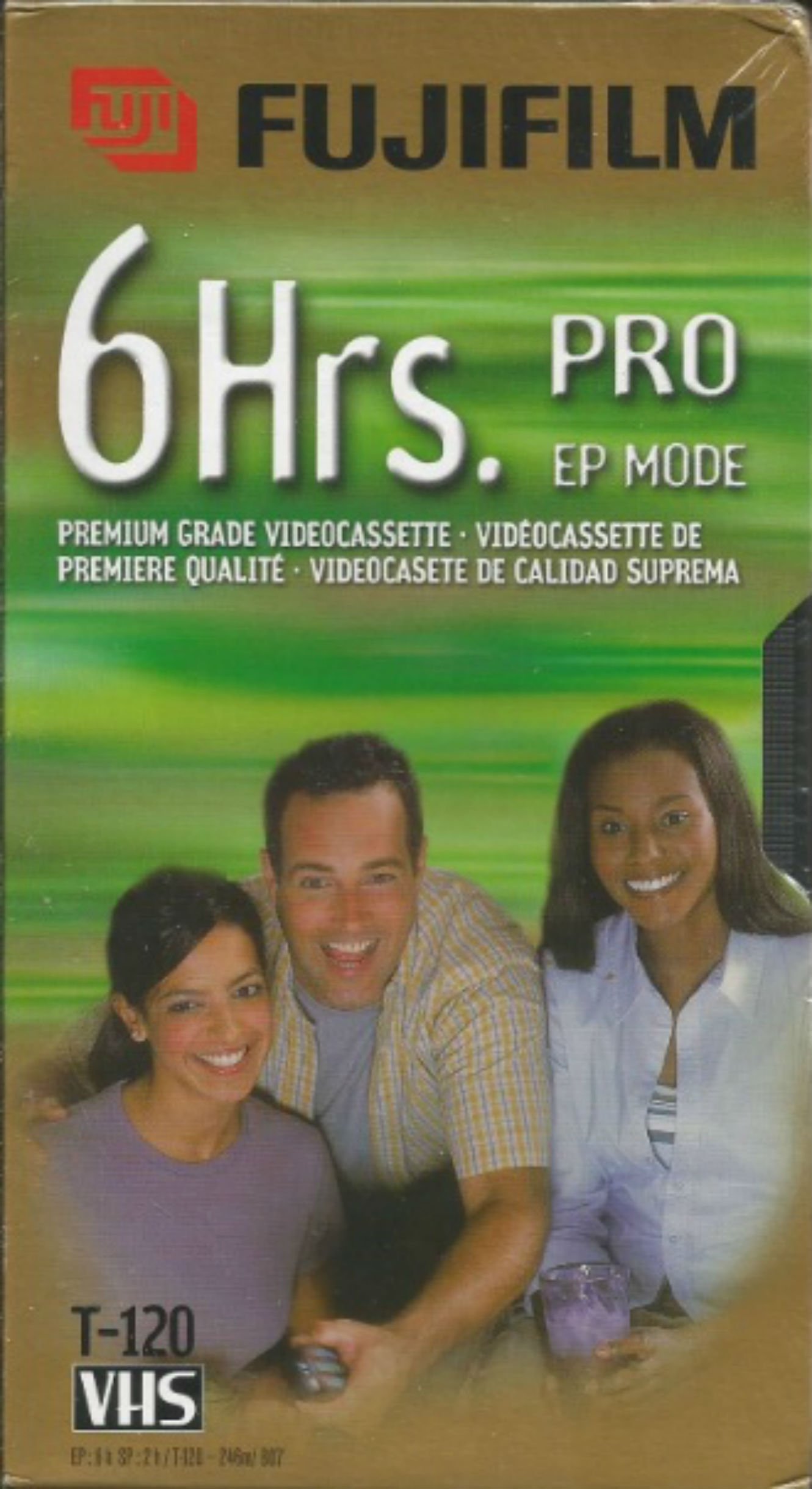 Video Cassette Blank 6 Hour Premium Grade T-120 2-Pack by FUJIIFILM
