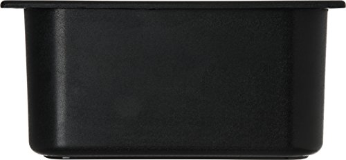 Carlisle FoodService Products CM110303 Coldmaster ABS Third-Size Divided Food Pan, 3.40 qt. Capacity, 12.68" x 6.89" x 6.01", Black