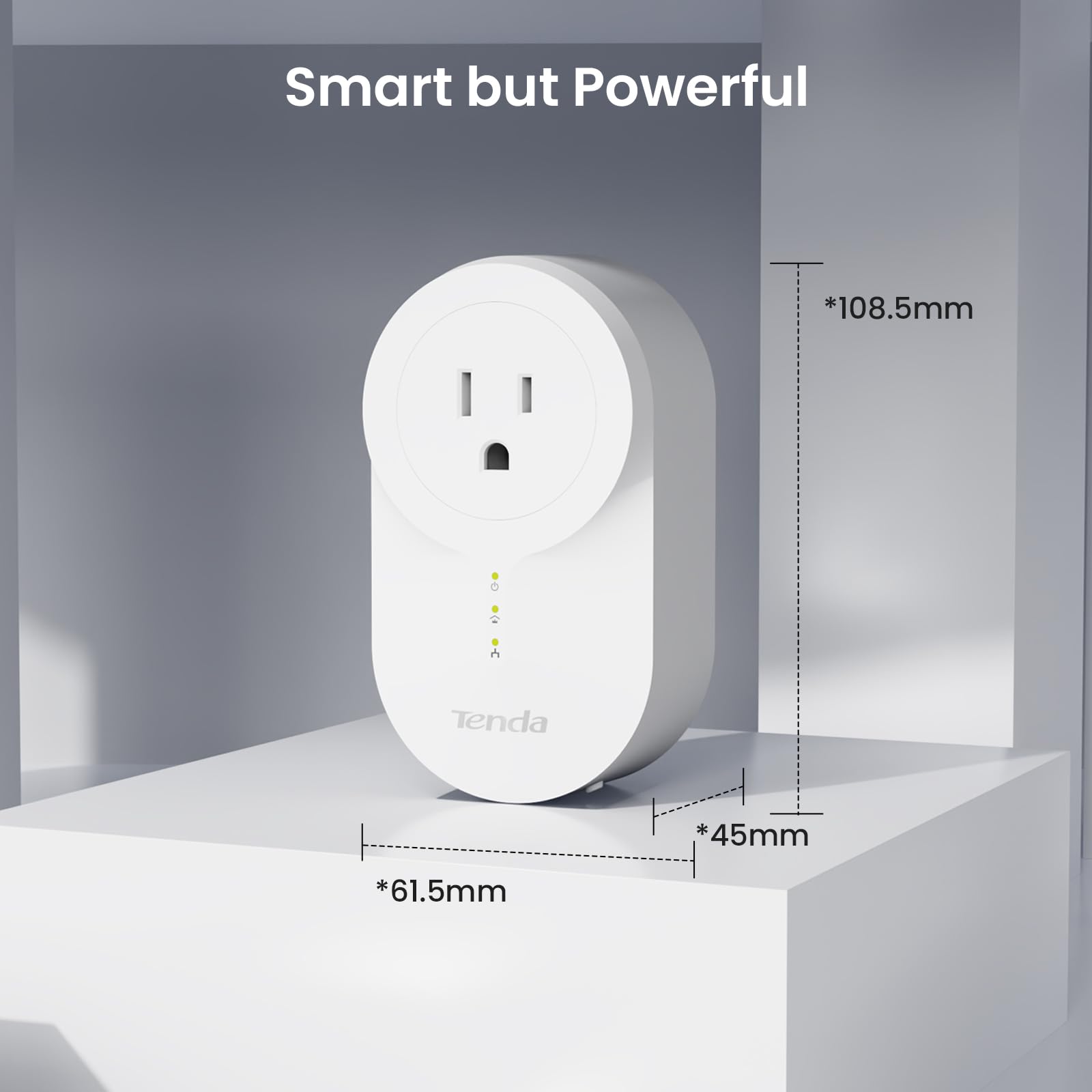 Tenda AV1000 Powerline Etherne Adapter Kit with Gigabit Ports, Ethernet Over Power, Plug&Play, Power Saving, Power Outlet Passthrough, Ideal for Gaming (PH6)