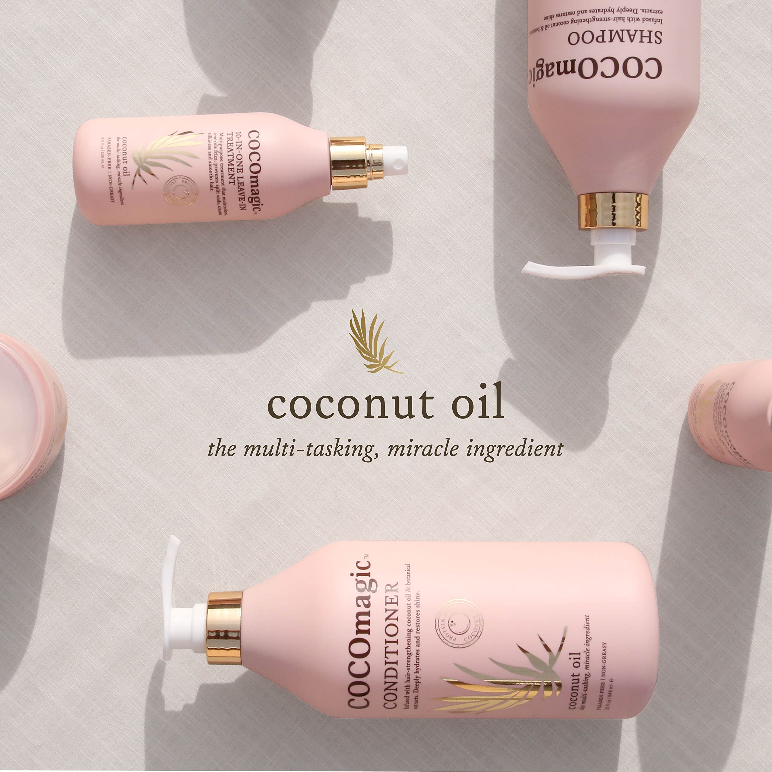 Cocomagic Conditioner with Coconut Oil and Botanical Extracts – Deeply Hydrates and Restores Shine | Paraben-Free, Gentle for All Hair Types (32 Oz)