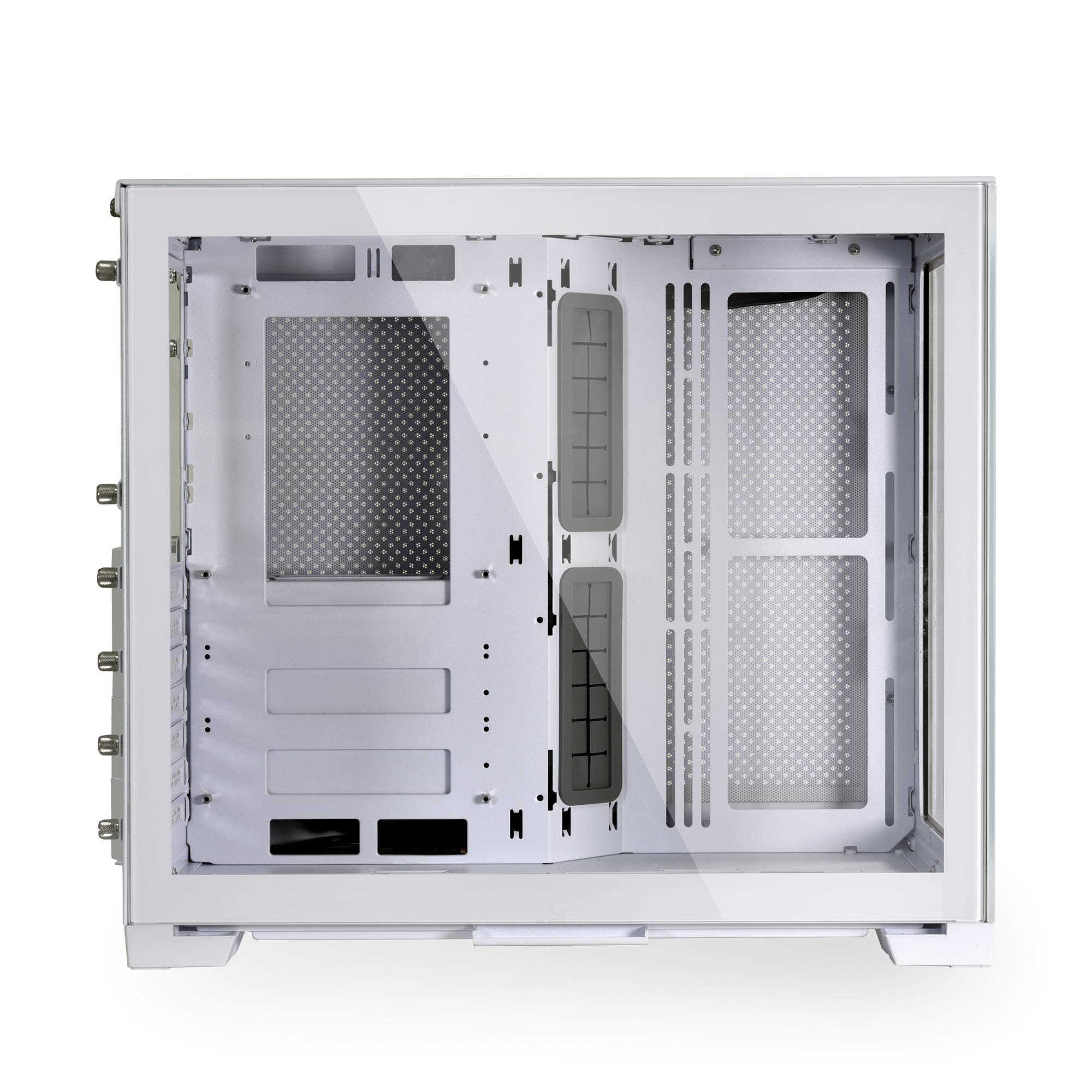 Lian Li O11 Dynamic DUAL-CHAMBER Case - E-ATX (Max 280 mm wide)/ ATX / Micro-ATX/ Mini-ITX - Steel - SFX/ SFX-L - CABLE MANAGEMENT FRIENDLY - COMPLETE DUST PROTECTION (O11DMINI-S Snow Edition)