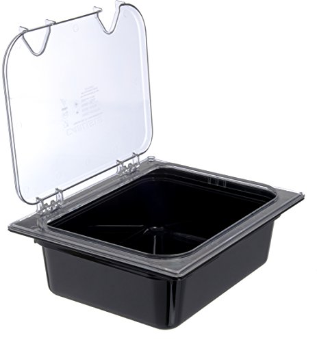 Carlisle FoodService Products 10221B03 StorPlus Half Size Food Pan, Polycarbonate, 4" Deep, Black