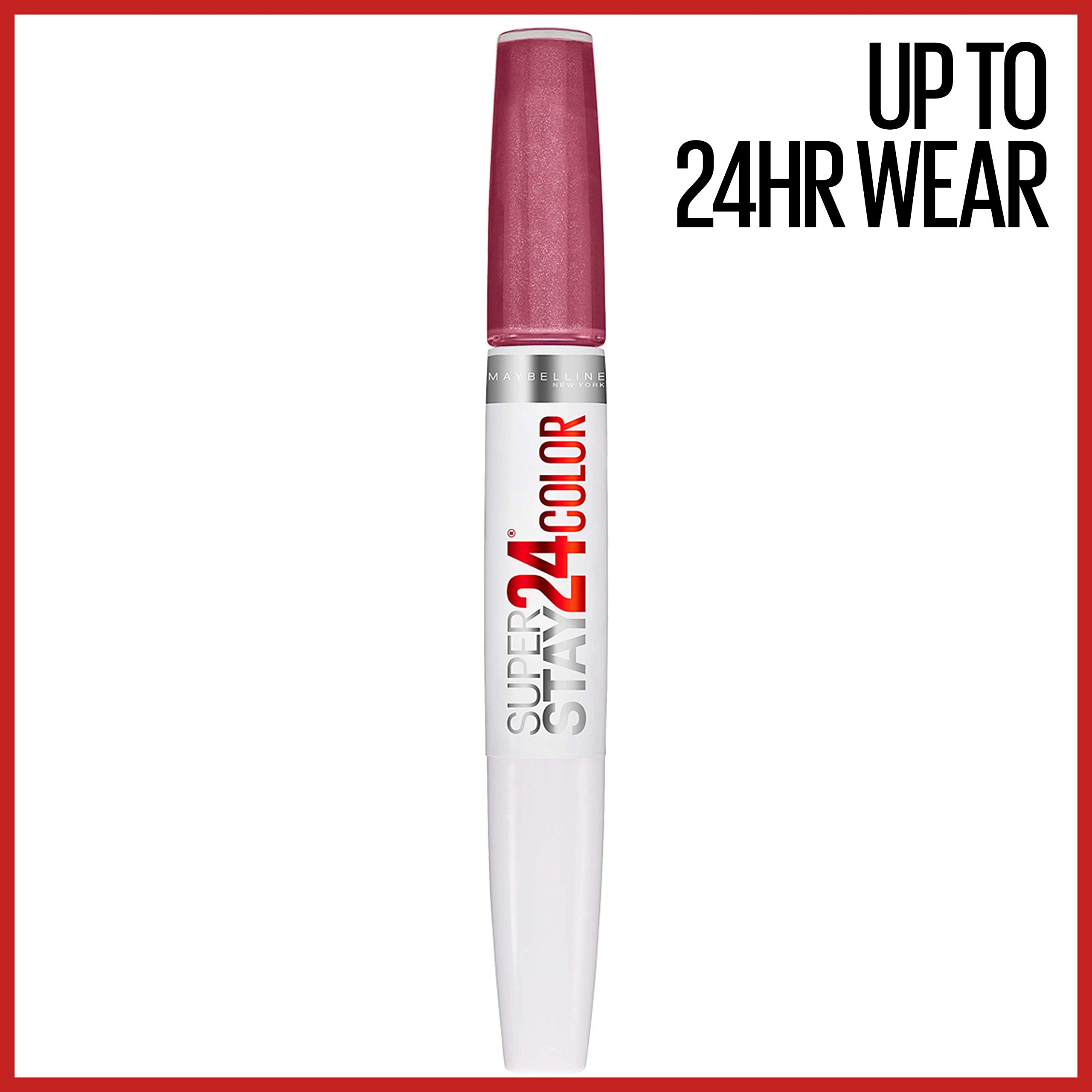 Maybelline Super Stay 24, 2-Step Liquid Lipstick Makeup, Long Lasting Highly Pigmented Color with Moisturizing Balm, Frozen Rose, Mauve Pink, 1 Count