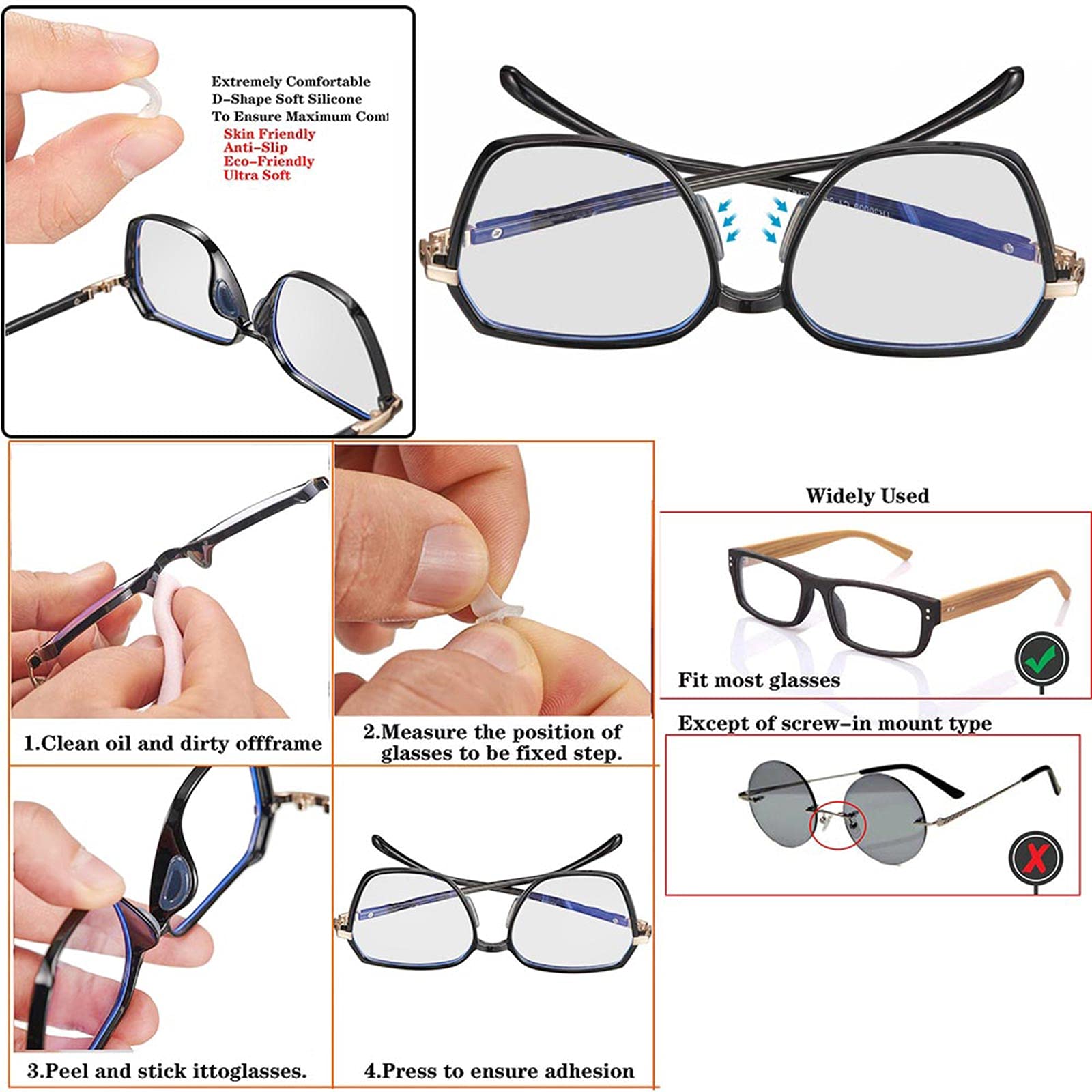 34PCS Eyeglasses Retainers Silicone Glasses Temple Holders Anti-slip Protectors Comfort Eyewear Spectacle Stay Put Glasses Stoppers Ear Grip Hooks… (Eyeglasses Retainers-34PCS)
