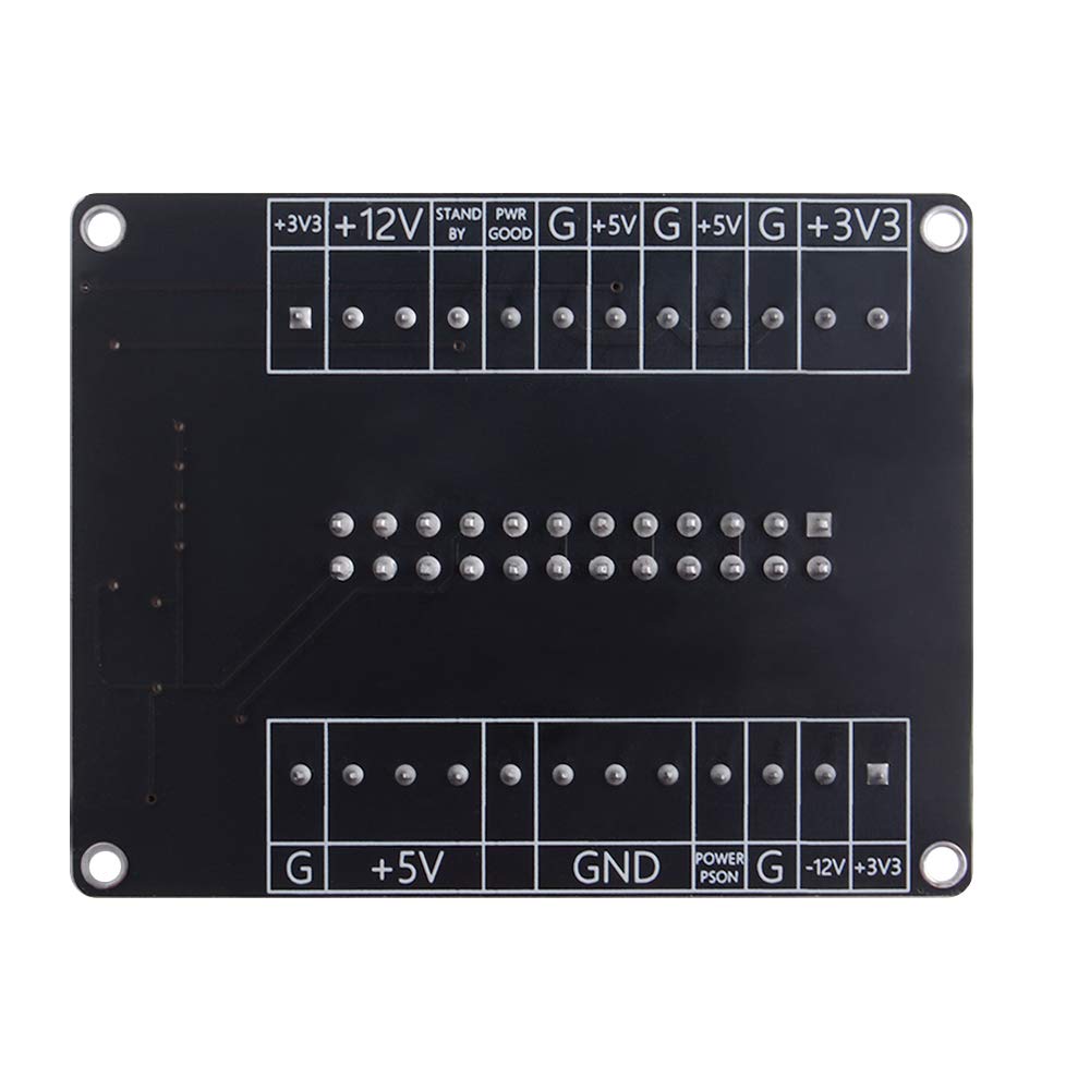 GeeekPi 24/20-pin ATX DC Power Supply Breakout Board Module Adapter, Terminal Block Breakout Module for Computer PC