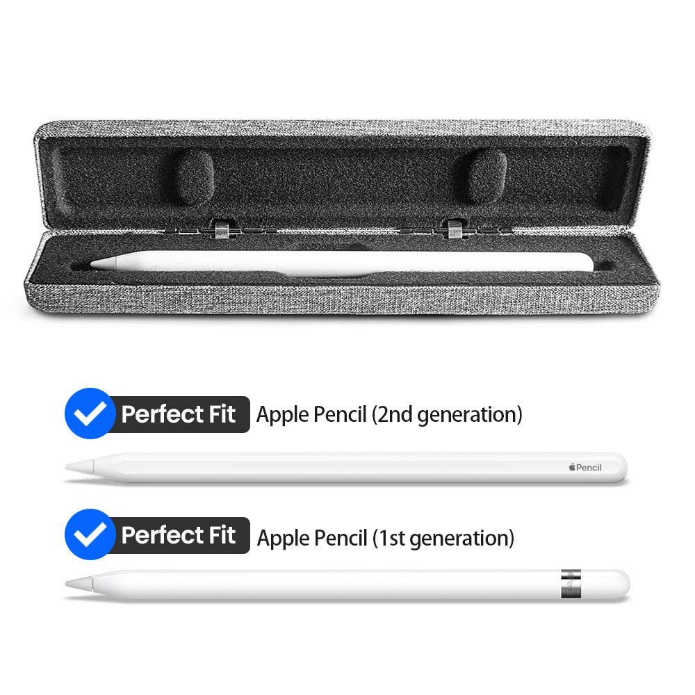 tomtoc Holder Case for 2024 New iPad Pencil Pro, iPad Pencil, Protective Storage Case for iPad Pen, Travel Carrying Pencil Box Fit for iPad Pro/Air 2024/iPad Air 5/iPad Mini 6