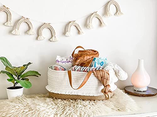 Coastfully Yours Baby Changing Basket and Diaper Caddy Set