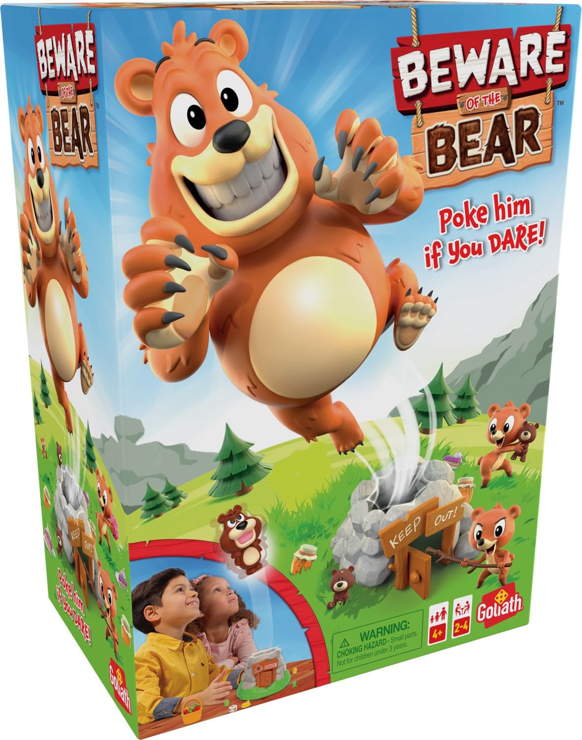 Beware of The Bear - Poke The Bear and Sneak The Goodies Before He Wakes Up Game by Goliath