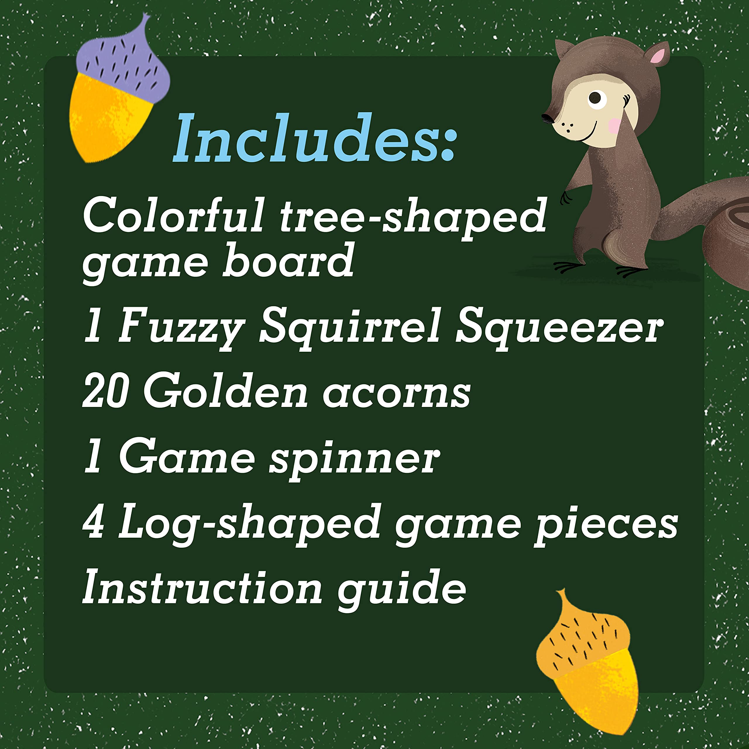 Educational Insights Special Edition The Sneaky, Snacky Squirrel Game, Preschool & Toddler Board Game for Kids 3-5 Years, Color Matching, Fine Motor Skills