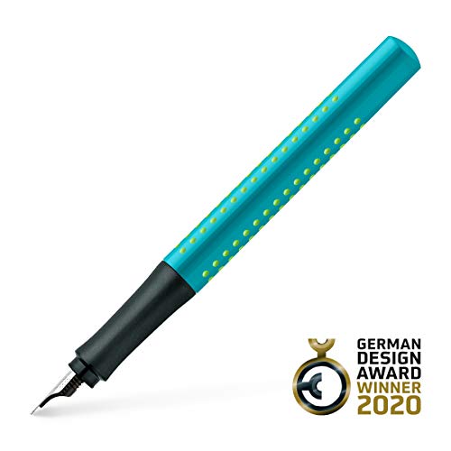 Faber-Castell 140916 Grip 2010 M Fountain Pen - Turquoise