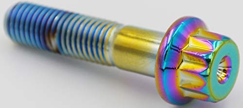 M7 x 31mm PVD Neochrome 12 Point Flange Bolts for Three Piece Wheels (200)