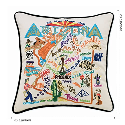 Catstudio Arizona Embroidered Decorative Throw Pillow