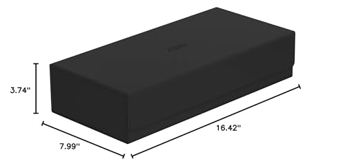 Ultimate Guard Superhive 550+, Deck Case for 550 Double-Sleeved TCG Cards, Black, Compatible with Boulders, Magnetic Closure & Microfiber Inner Lining