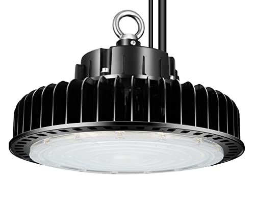 GRANDLUMEN 200W LED High Bay Light, ETL Certified LED Warehouse Lighting, 120-277V, IP65, Dimmable, 4 FT Cable, 5000K Daylight White