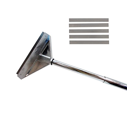 ABN Floor Scraper Tool with 5-Pack Replacement 8β Inch Razor Blades β Heavy-Duty Garage Flooring Removal and Demolition