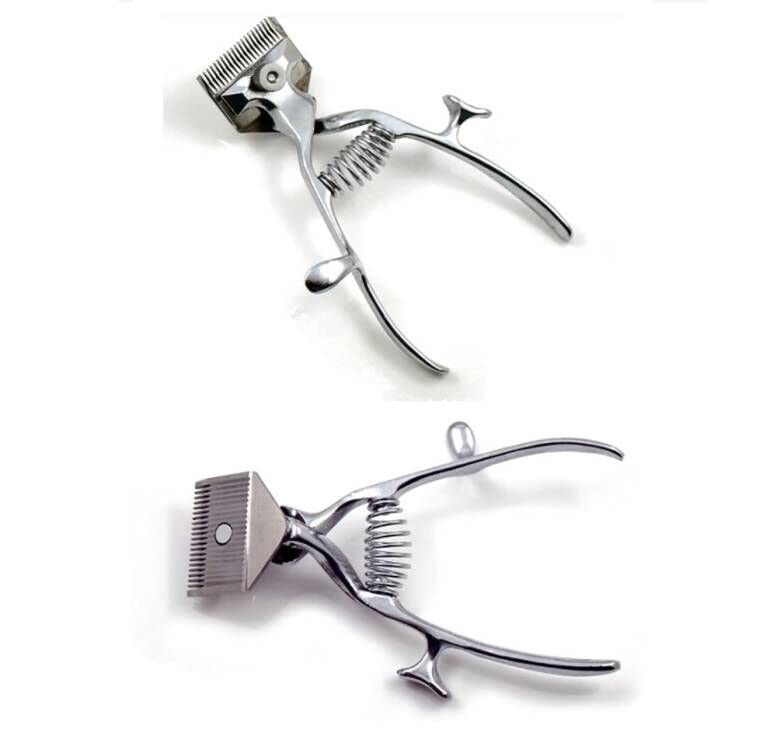 QWQ69 Barber Tools Hand Hair Clippers Manual Metal Portable Trimmer Cutter
