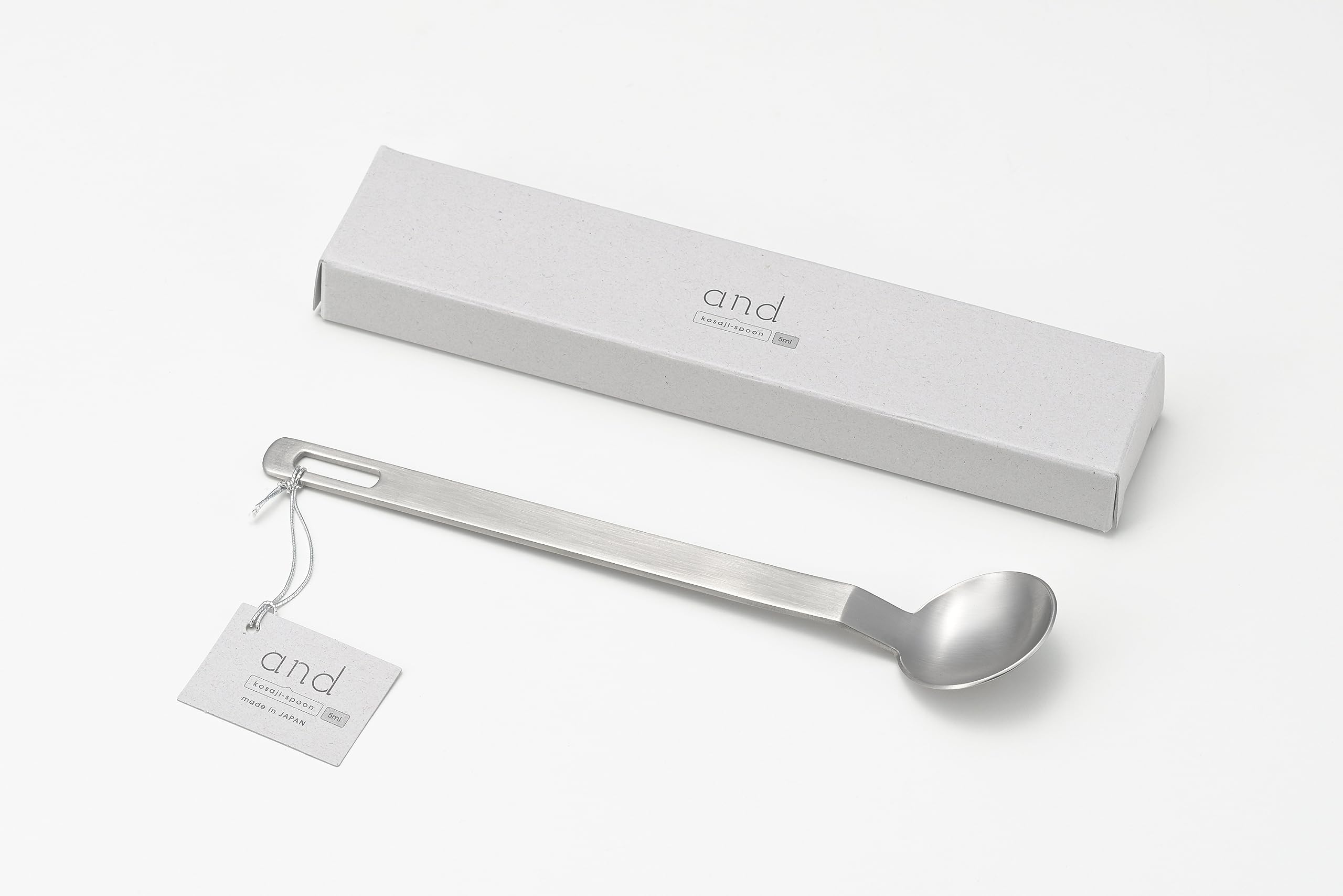 Yoshikawa Stainless Steel Teaspoon Spoon, 7.3 inches (18.5 cm), Made in Japan, Tsubamesanjo and 2673013 AN0210