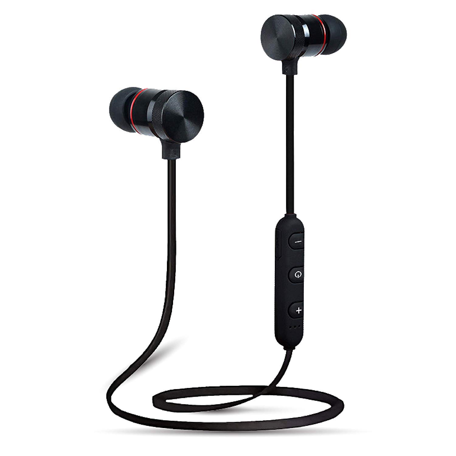 Gigastone Wireless Headphones with Mic, HiFi Stereo Bluetooth 4.2, Magnetic Earbuds Noise Reduction, Light Weight Sweatproof, 3 Size Comfortable Eargel, Compatible with Apple iPhone Samsung LG Android
