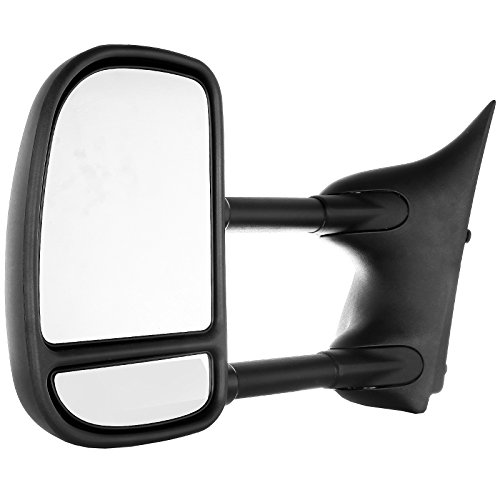 FEIPARTS Tow Mirrors Fit for 1999-2007 for Ford for F250 for F350 for F450 for F550 Super Duty Truck 2000-2005 for Ford for Excursion Towing Mirrors with Left Right Manual Adjusted Black Housing