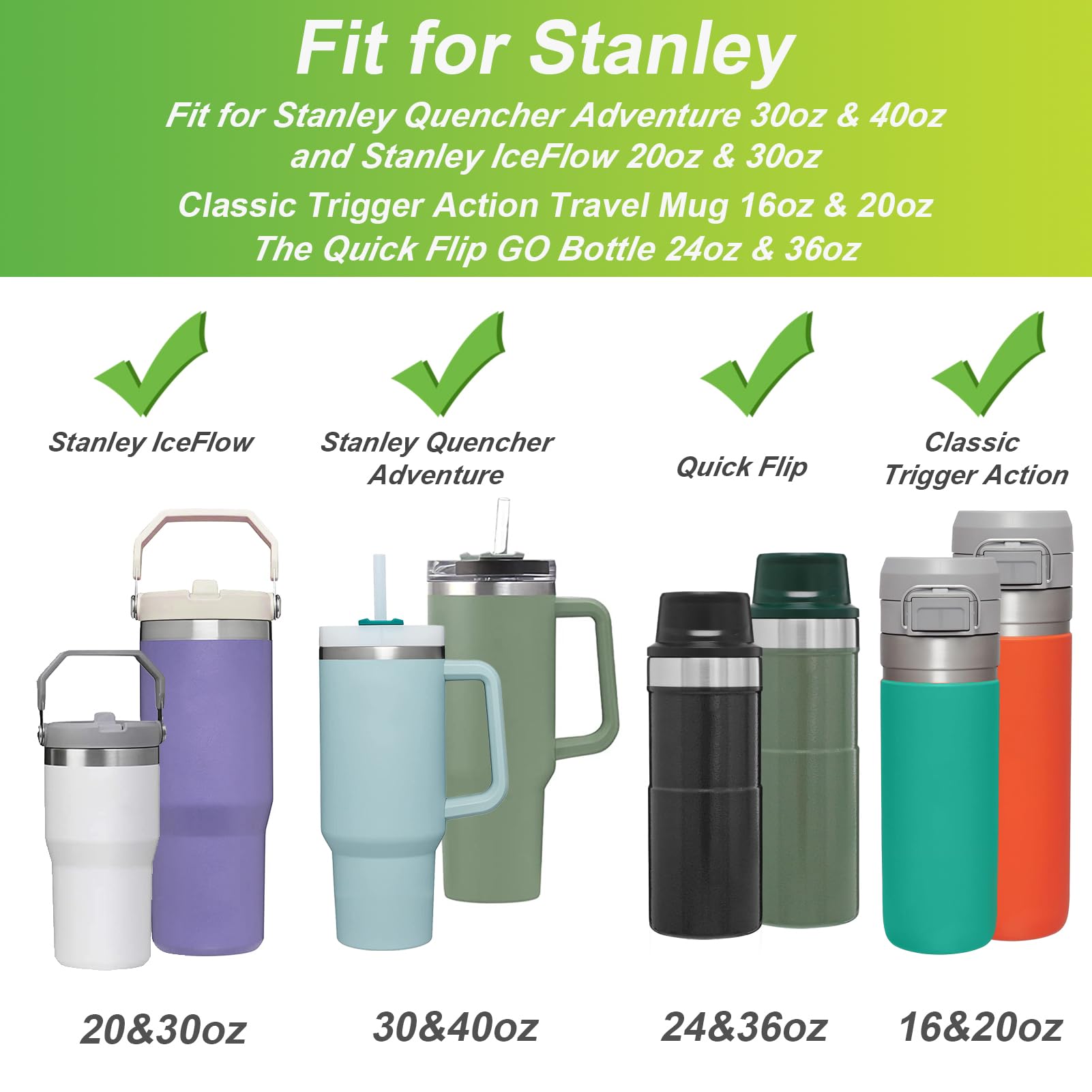 AIERSA 2Pcs Silicone Boot Sleeve for Stanley Quencher 40oz 30oz Tumbler with Handle,for IceFlow 20oz 30oz,Protective Water Bottle Bottom Bumper Cover for Stanley Cup Accessories, Pink, Purple